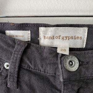 Band of Gypsies | Jeans | Band Of Gypsies Lola Grey Velvet Skinny Jeans ...